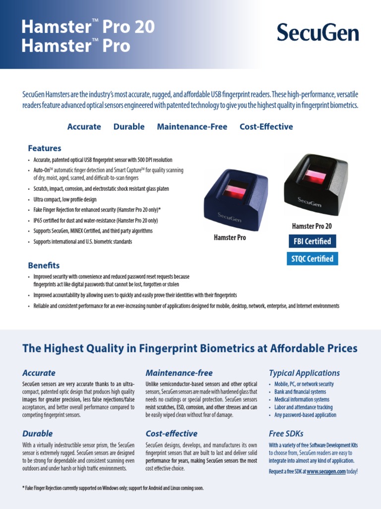 Hamster Pro 20 Hamster Pro: The Highest Quality in Fingerprint ...