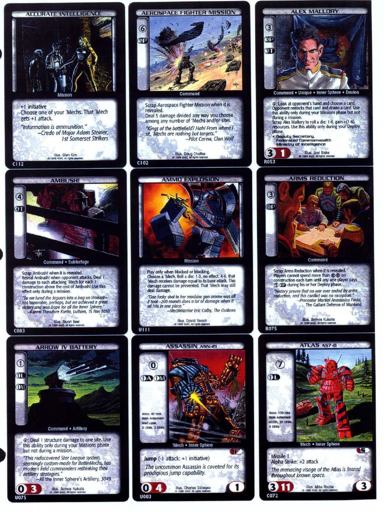 Battletech CCG Reference Guide | PDF