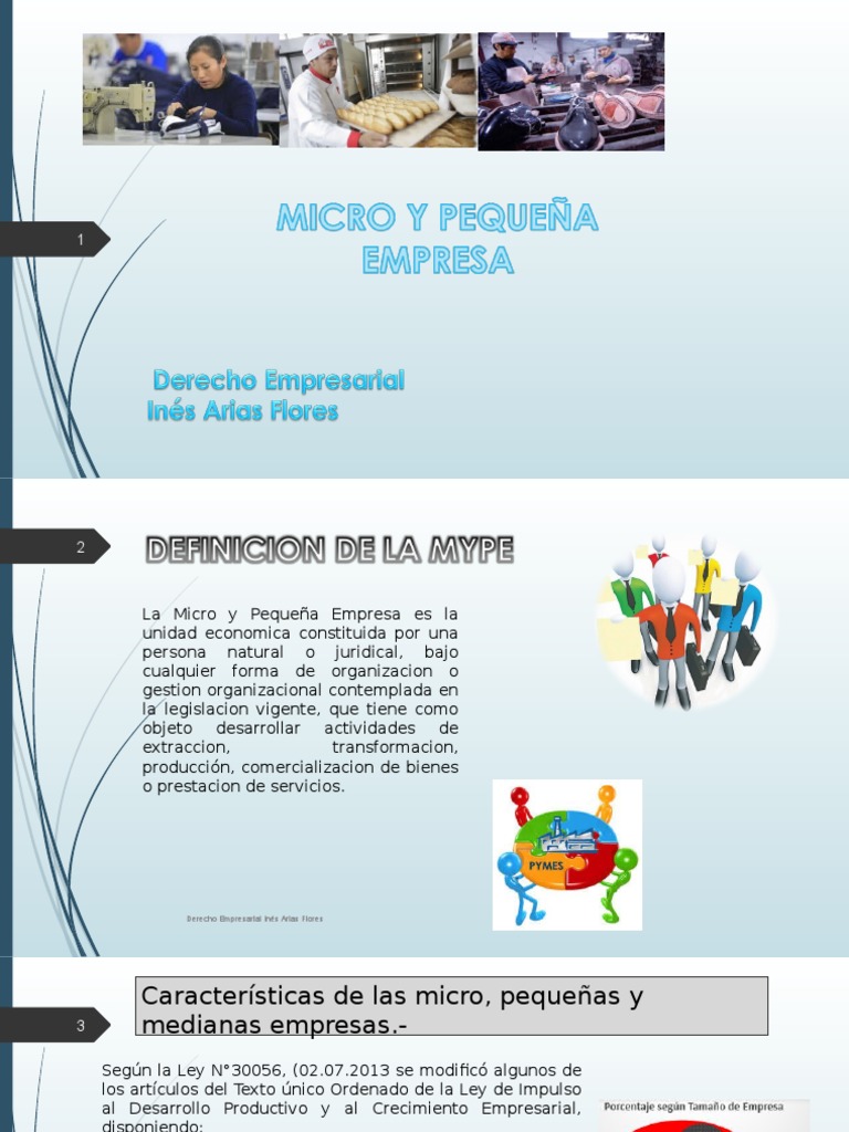 Clase 12 Mype | PDF | Pequeñas y medianas empresas | Derecho laboral