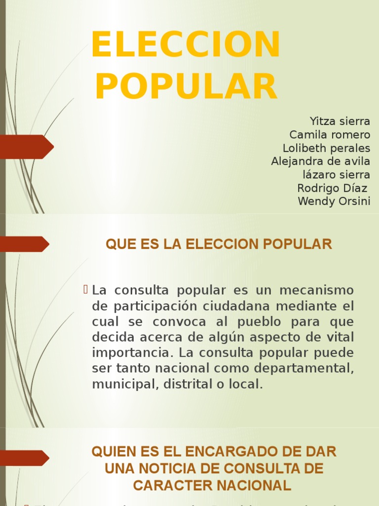 Guía sobre la Consulta Popular | PDF | Alcalde | Votación