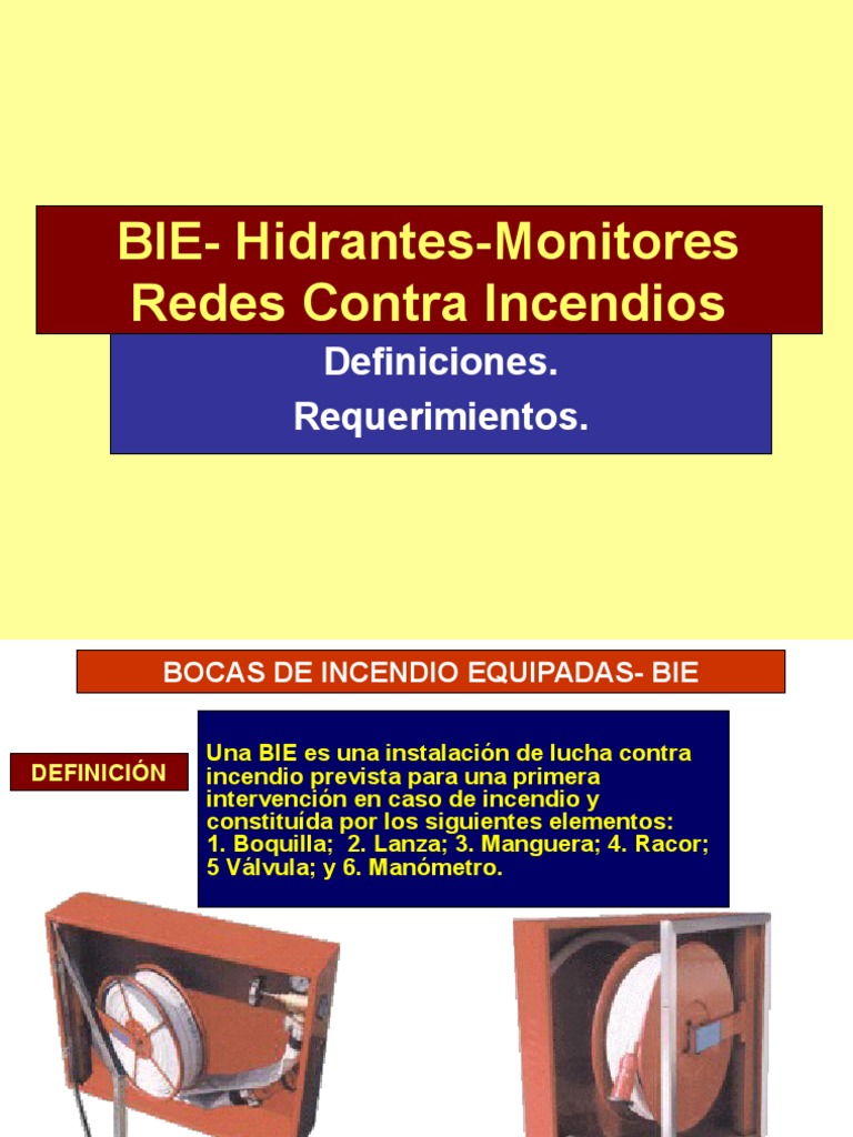 Clase 10. BIE-Monitores - Hidrantes.sistemas. | PDF | Tubería ...