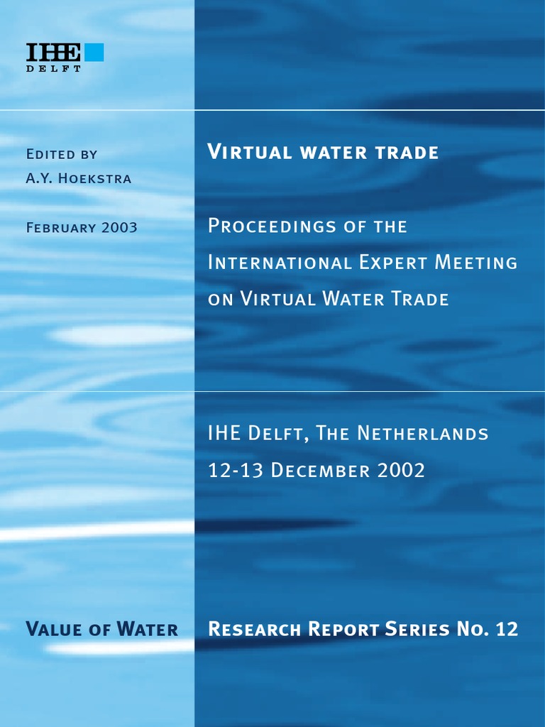 Report 12 | PDF | Water Use | Water Resources