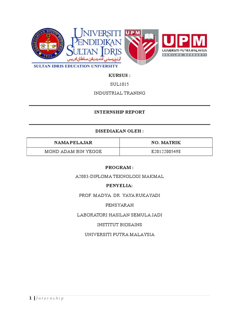 Report Li Adam (Upsi) | PDF | Filtration | Chemistry