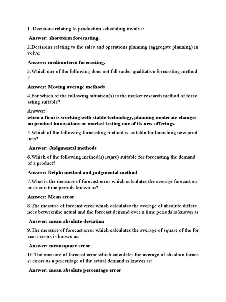 PCO MCQ | PDF | Forecasting | Analysis