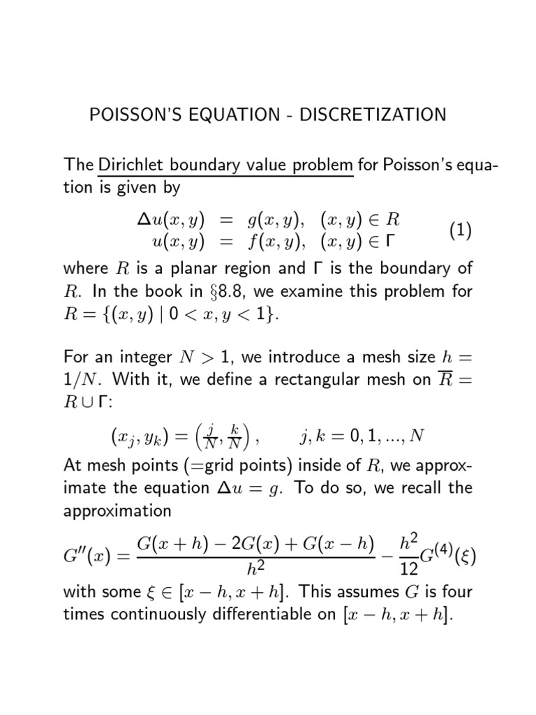 Gauss-Seidel Iteration Method For Poisson Equation | PDF | Eigenvalues ...
