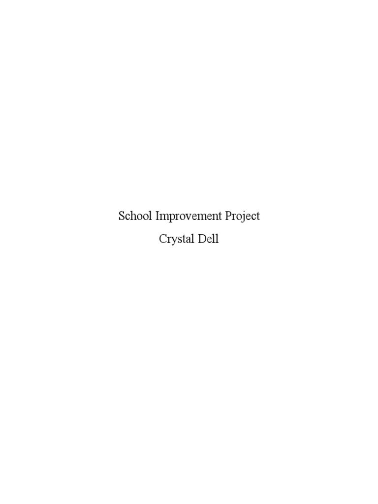 School Improvement Project | PDF | Inclusion (Education) | Standardized ...