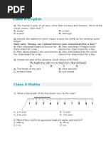 ASSET Practice Questions Class 5 Set-1 | PDF