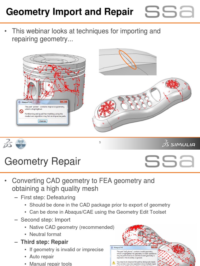 Geometry Import and Repair: - This Webinar Looks at Techniques For ...