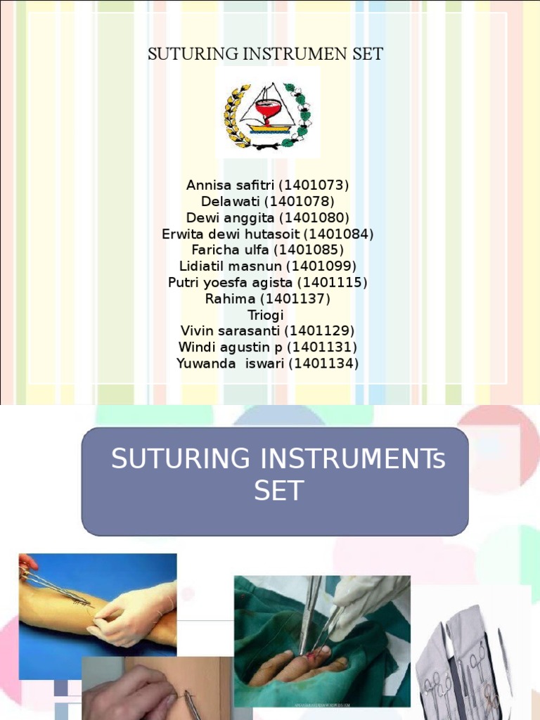 Alat dan Fungsi Set Instrumen Suturing | PDF | Griya & Taman ...
