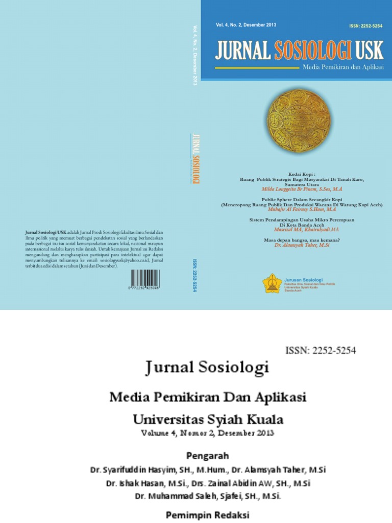 Jurnal Sosiologi Vol 4 - Desember 2013 | PDF