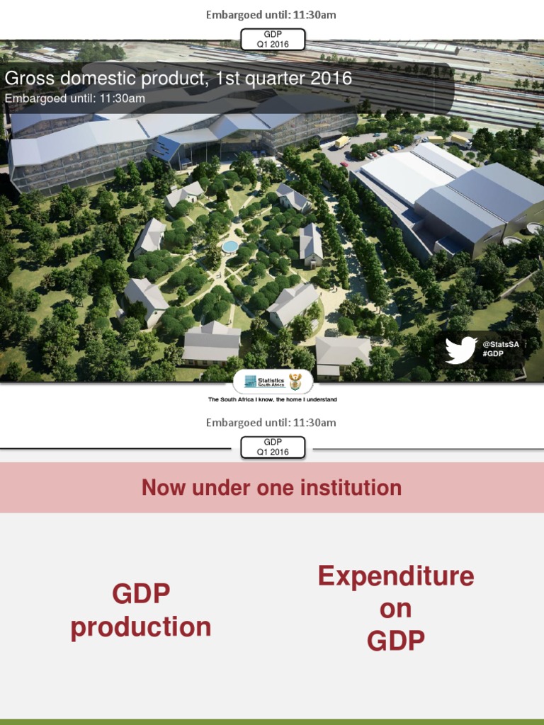 GDP Presentation Q1 2016 | PDF | Gross Domestic Product | Economic Growth