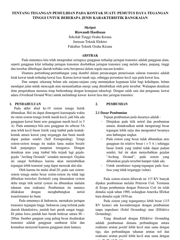 Skripsi Teknik Elektro | PDF