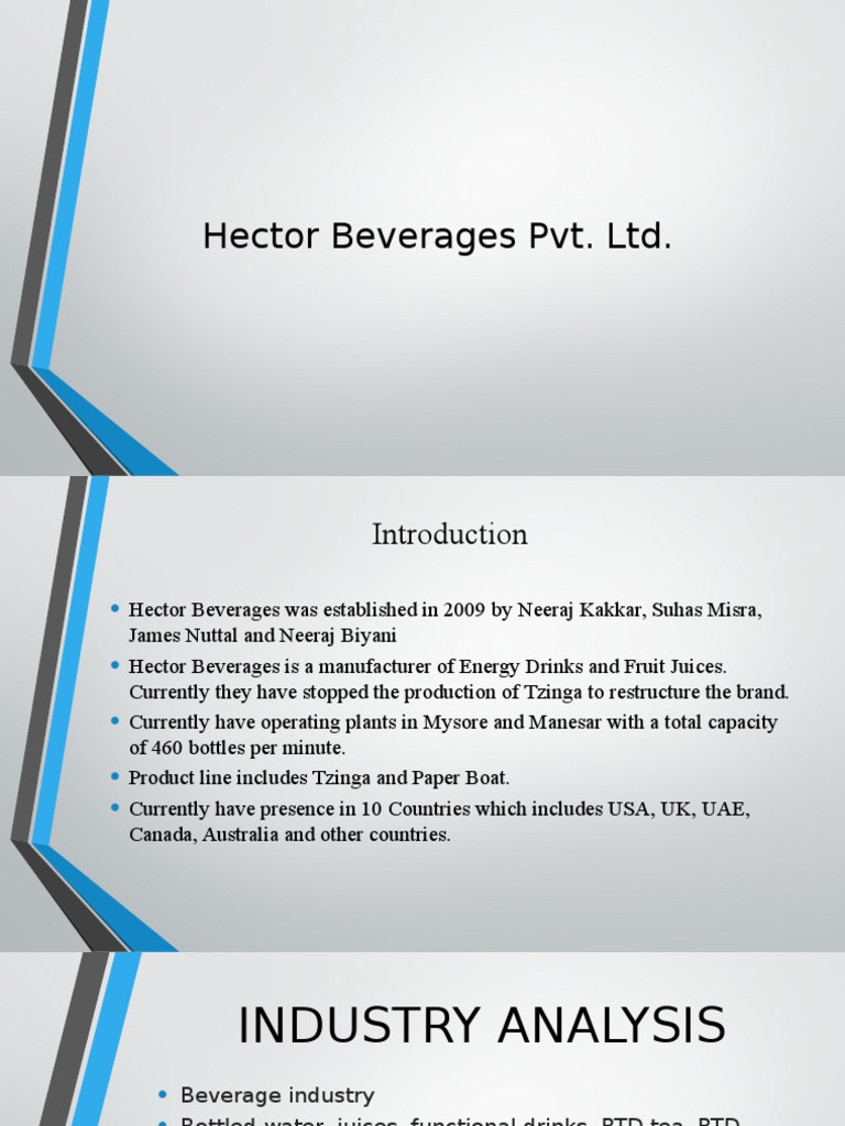 Hector Beverages | PDF | Drink | Marketing