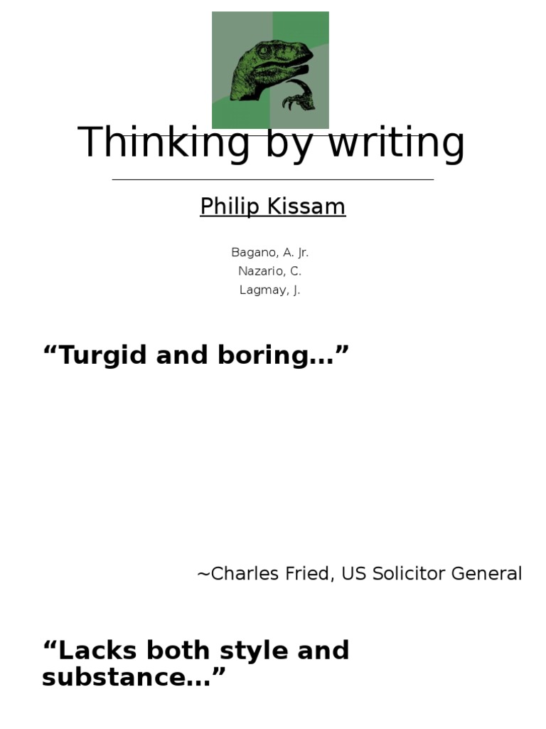 Thinking by Writing (About Legal Writing) | PDF