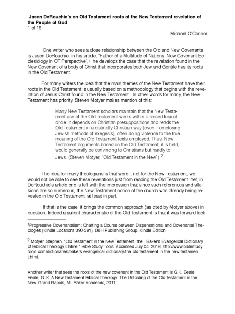 Jason DeRouchie's Old Testament Roots of The New Testament Revelation ...