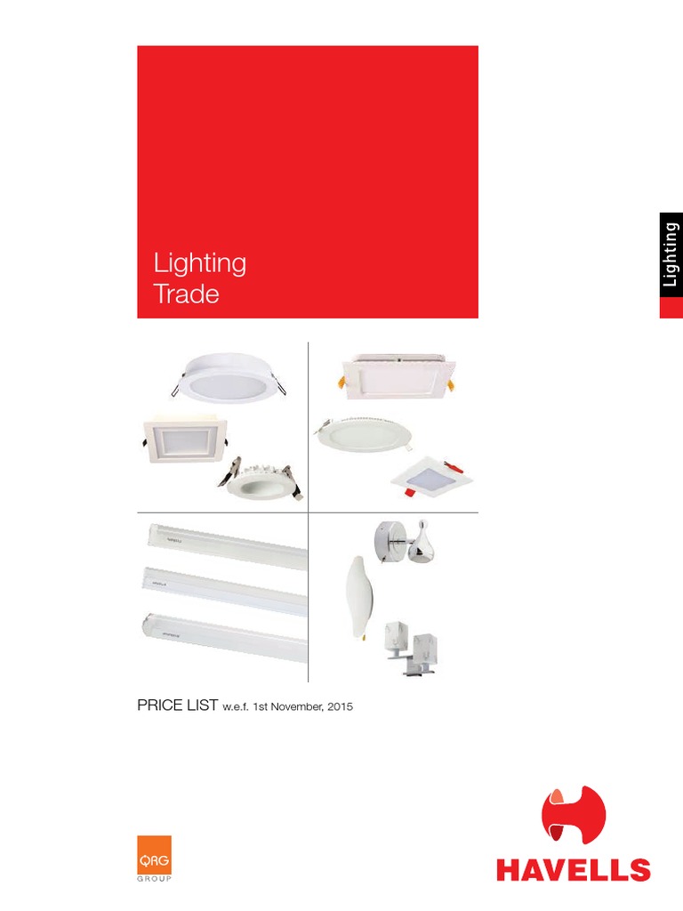 LED Lighting Price List 2015 | PDF | Compact Fluorescent Lamp | Lighting