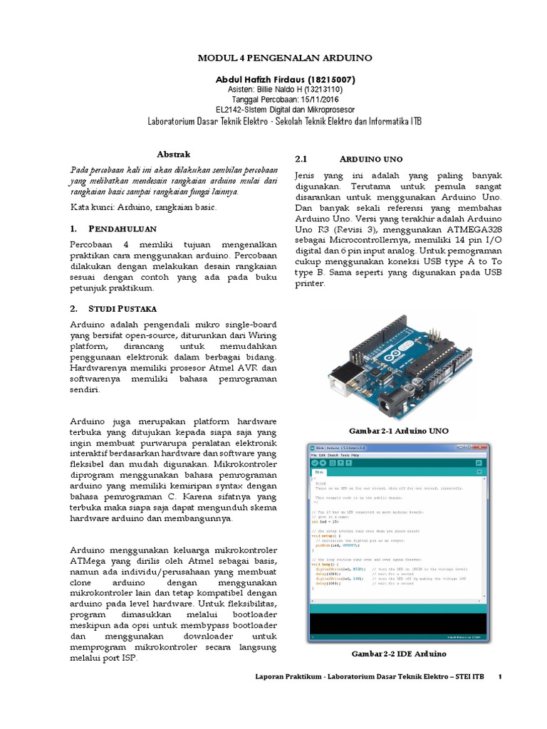 Pengenalan Arduino | PDF