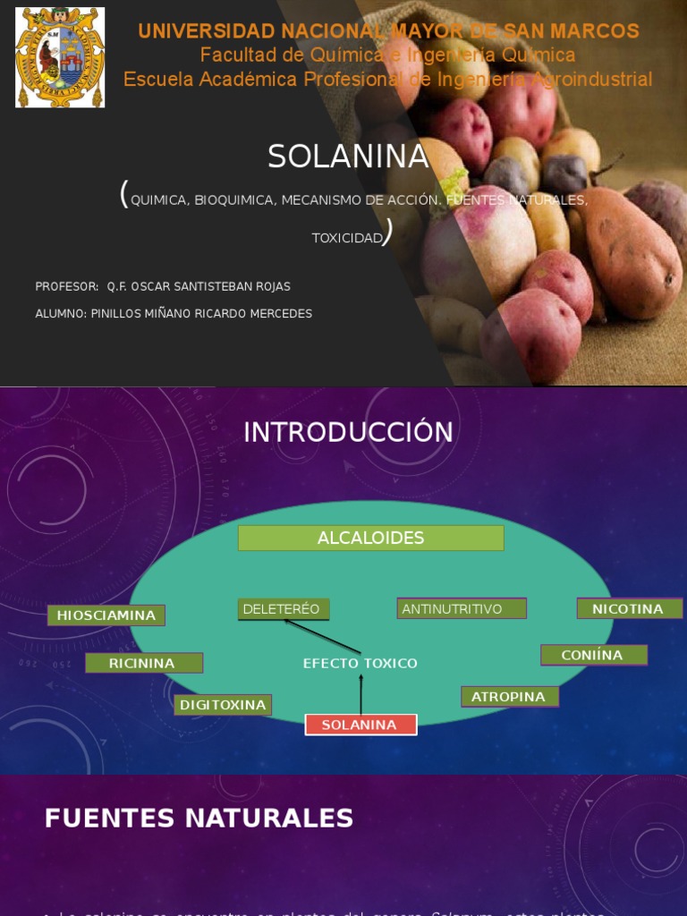 SOLANINA | Bicapa lipídica | Alcaloide