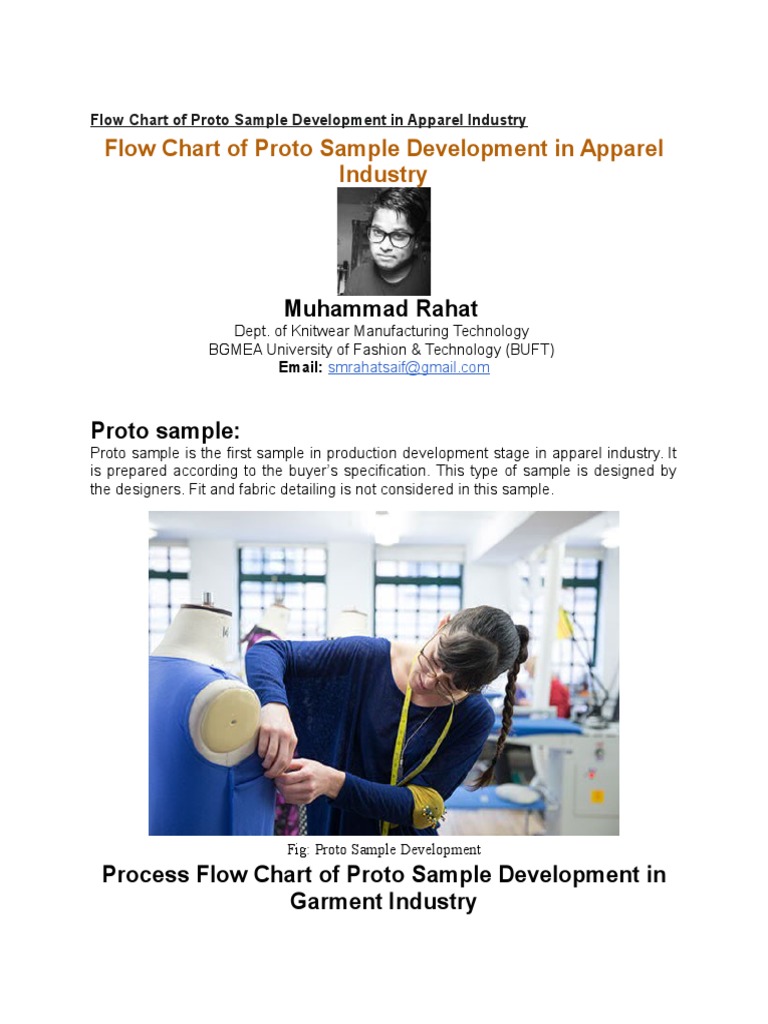 Flow Chart of Proto Sample Development in Apparel Industry | PDF ...