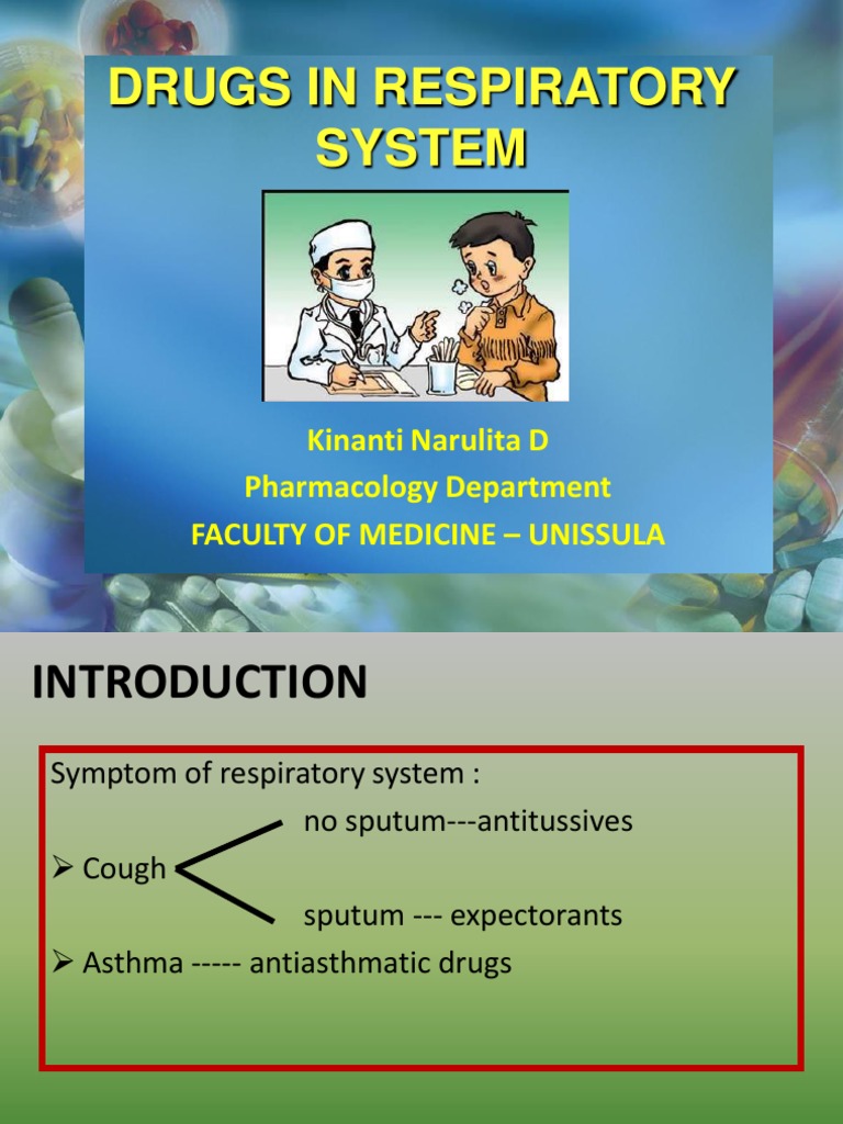 Drugs in Respiratory System | PDF | Cough | Asthma