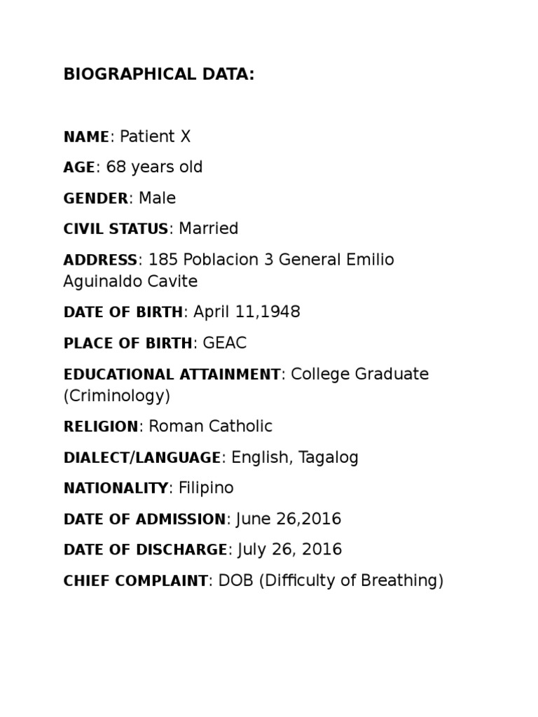 Biographical Data:: Name AGE Gender Civil Status Address | PDF