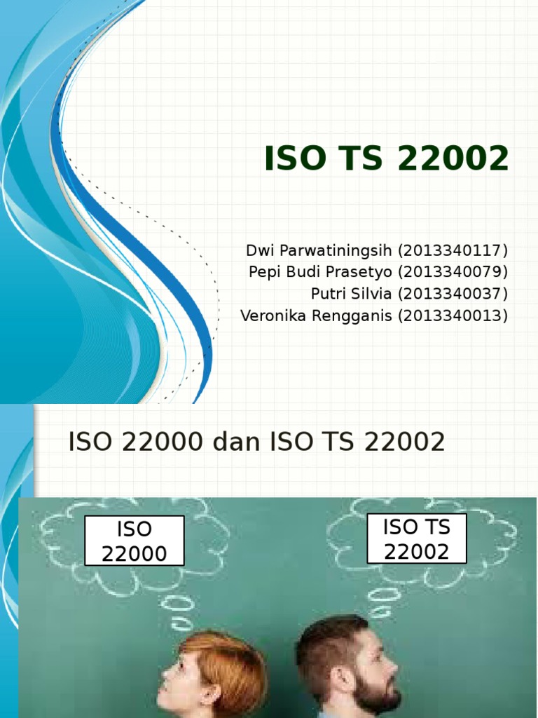 Tugas Iso Ts 22002 | PDF | Kesehatan Holistik | Teknologi & Rekayasa