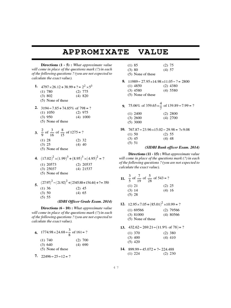 Approximation PDF | PDF | Educational Assessment And Evaluation ...