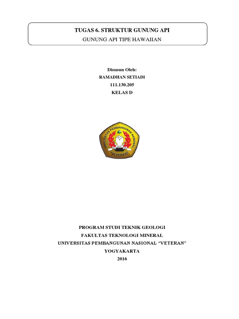 Ciri dan Proses Gunung Api Tipe Hawaii | PDF