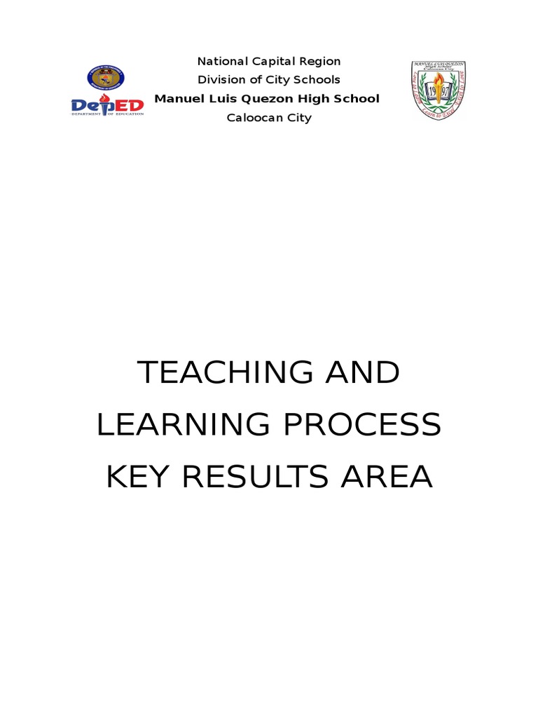 Teaching and Learning Title Page | PDF