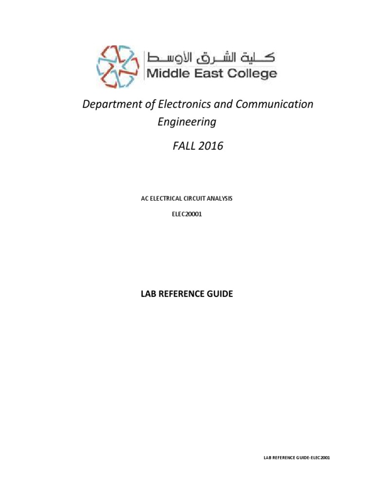 AC Lab Manual | PDF | Amplitude | Electrical Network