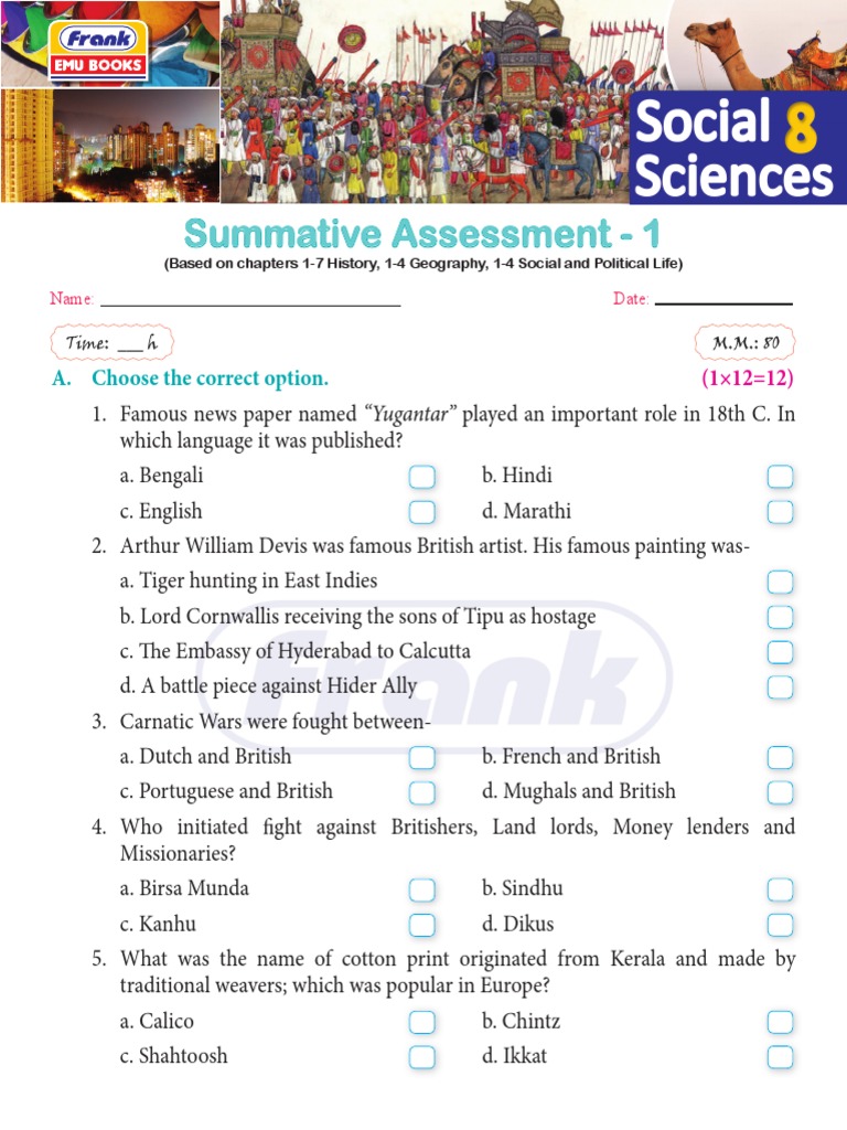 Class 8 Social Science Assessment 1 | PDF | Agriculture | Nature