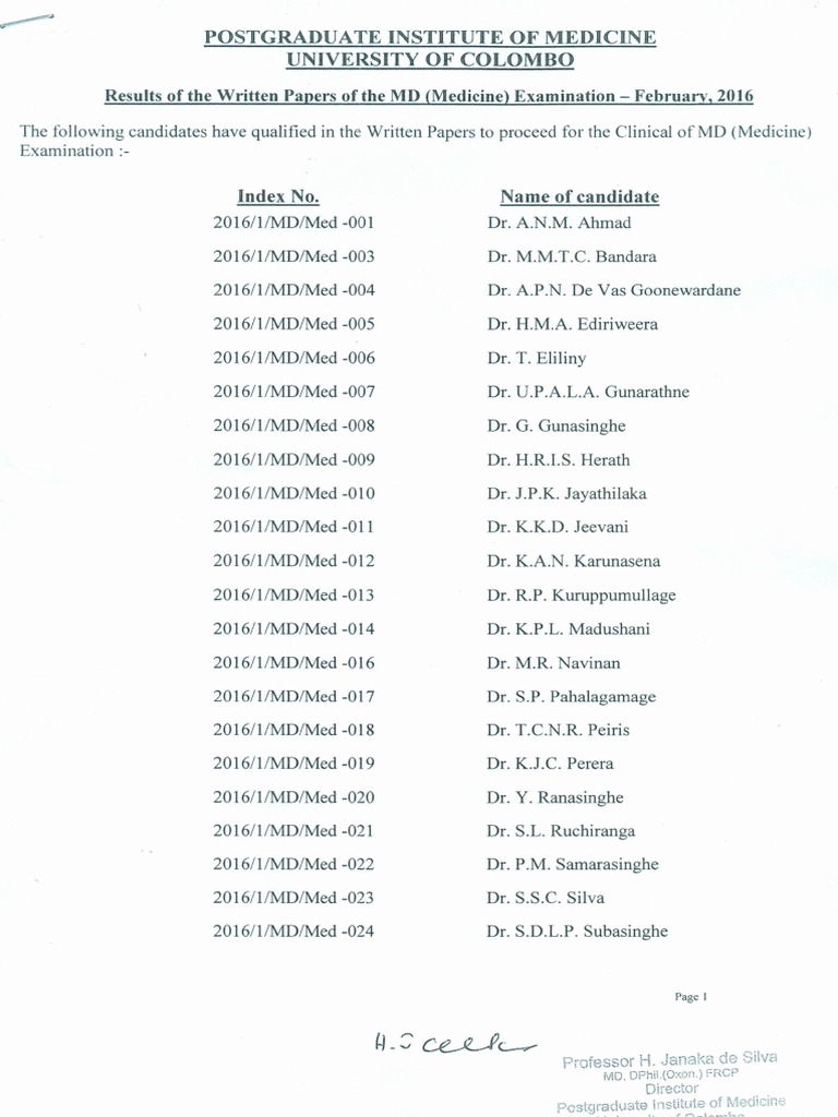 Postgraduate Institute of Medicine University of Colombo | PDF