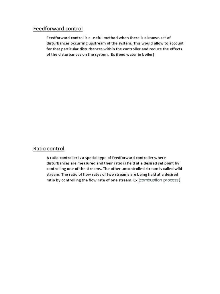 Feedforward Control | PDF