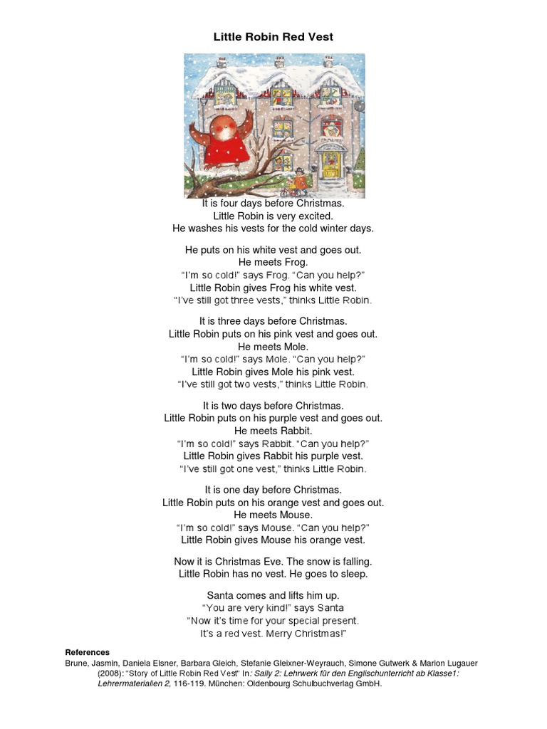 Little Robin Red Vest Short Version | PDF