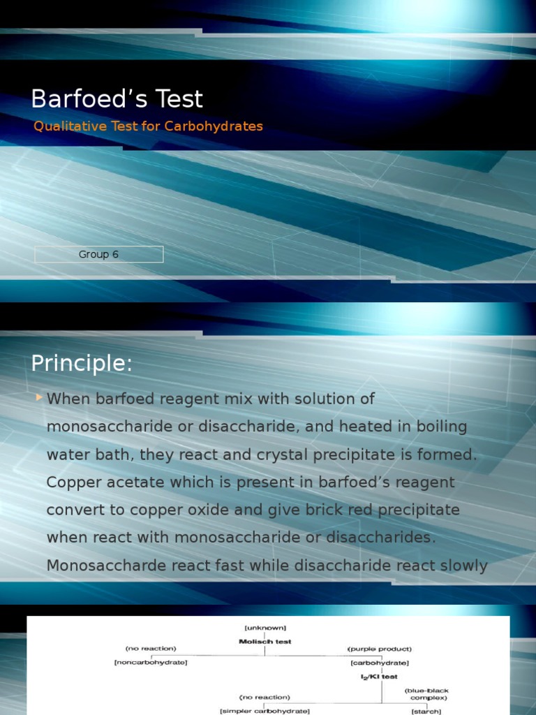 Barfoed's Test | PDF