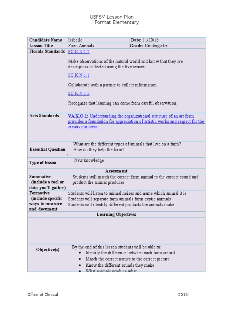 Lesson Plan Template | PDF | Lesson Plan | Educational Assessment