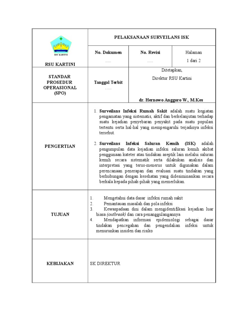SPO Surveilans ISK | PDF