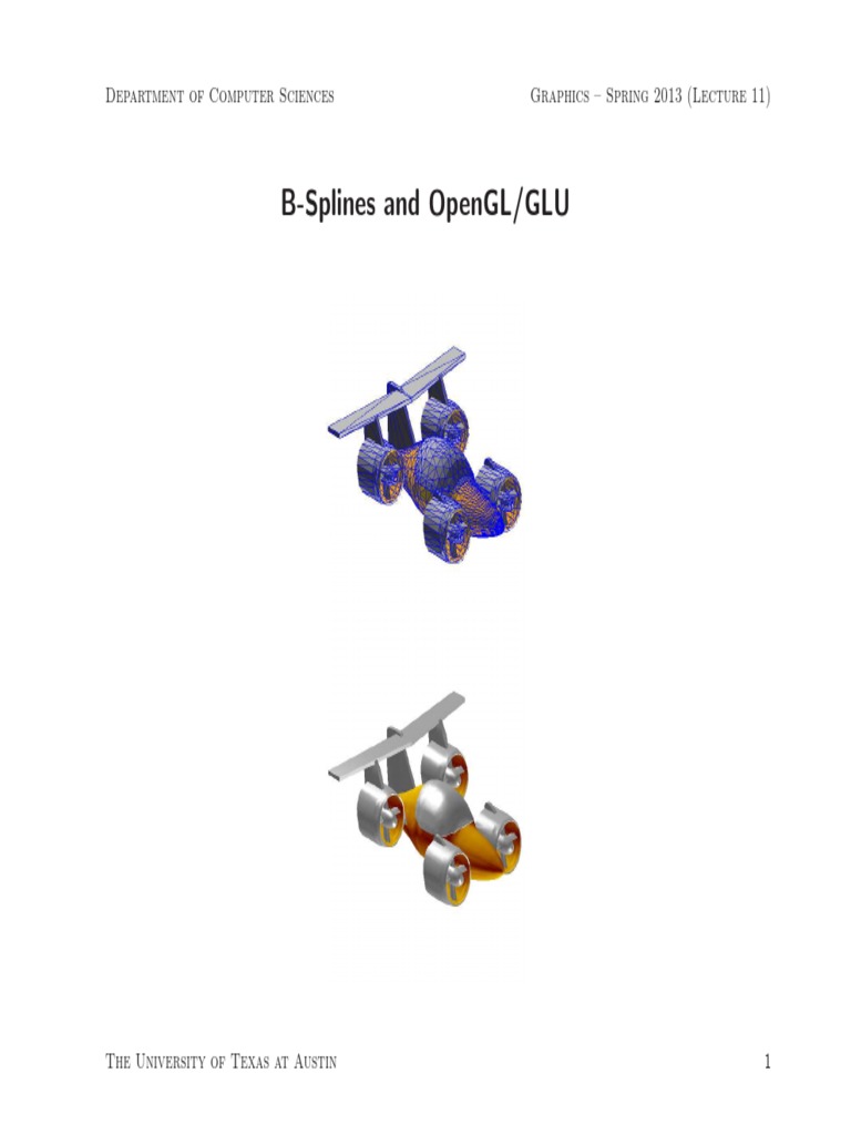 B-Splines, NURBS Curves and Surfaces, and Their Implementation in OpenGL/GLU | PDF | Rendering ...