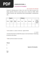DA 3 Nomination Form Instructions | PDF | Deposit Account | Banks