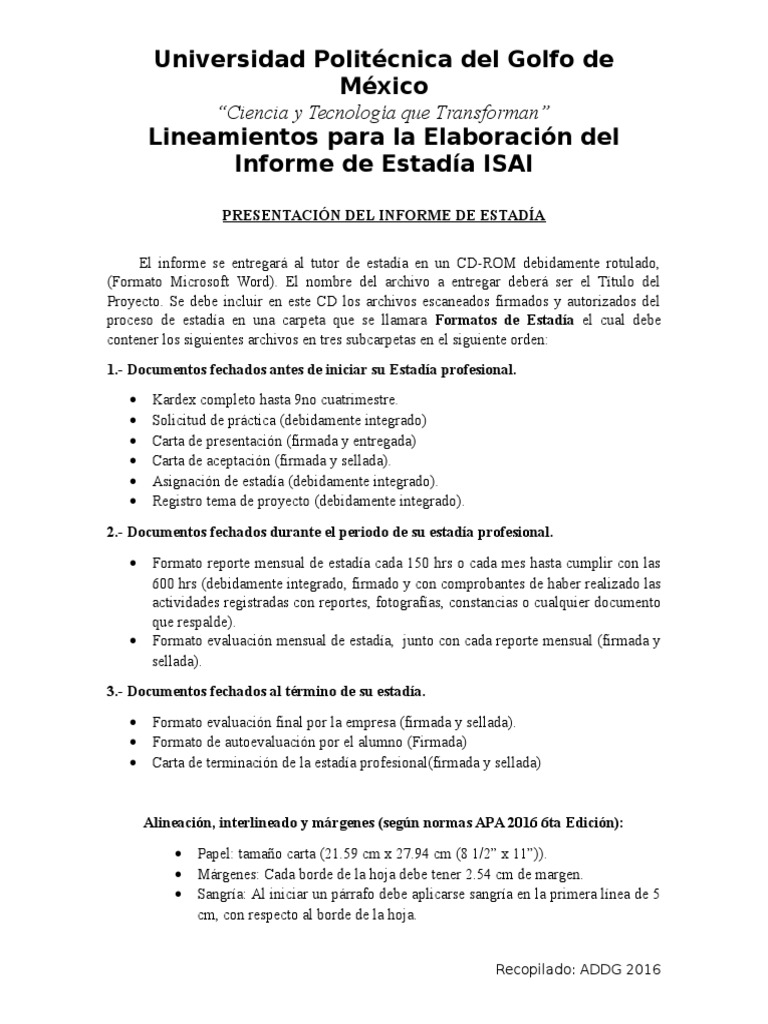Lineamientos Para La Elaboracion Del Informe Final | Ciencia | México ... Lineamientos Para La Elaboracion Del Informe Final | Ciencia | México ...