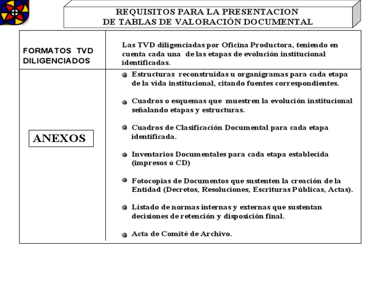 Requisitos Presentación TVD | PDF