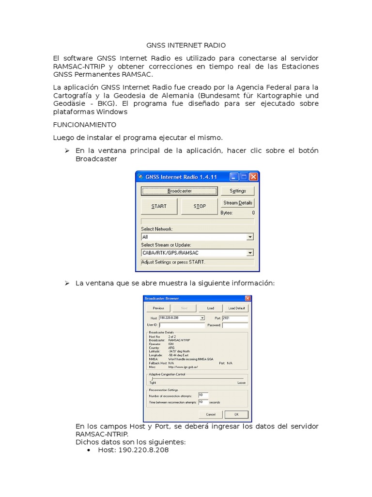 Gnss Internet Radio | PDF | Sistema de Posicionamiento Global | Ventana ...