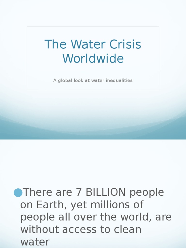 Global Water Crisis Overview | PDF