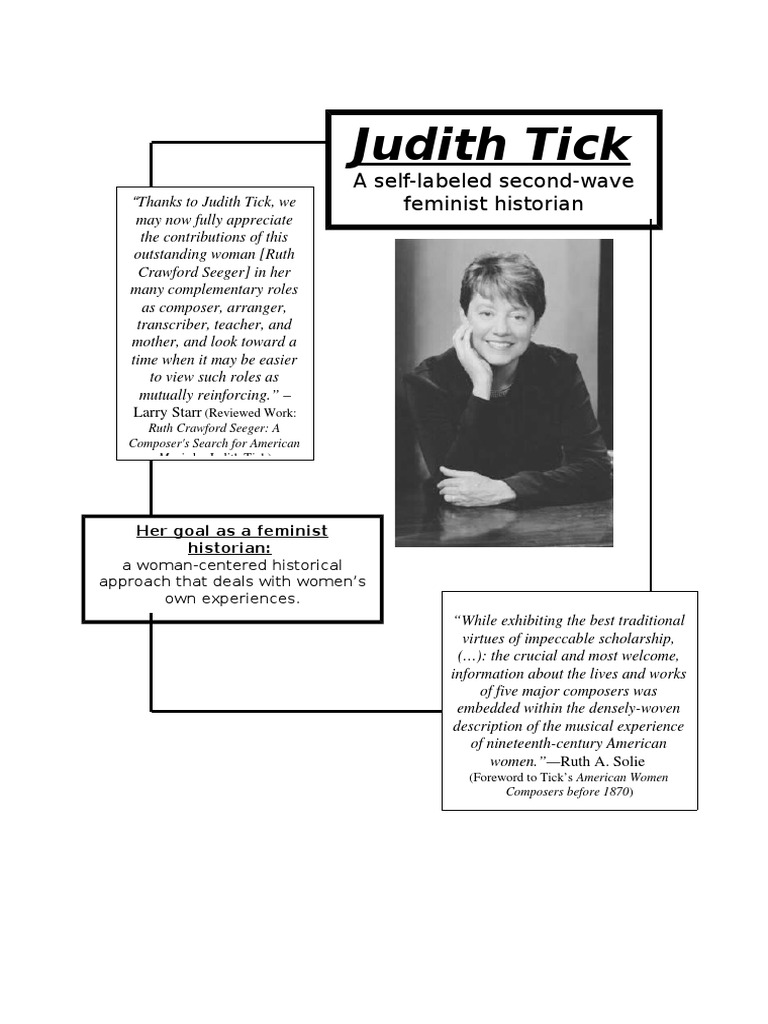 Hand Out Cover - Judith Tick | PDF