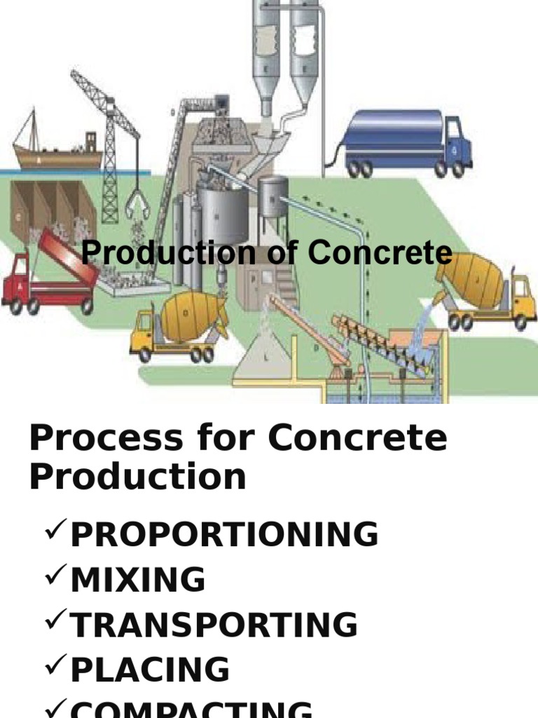 Process of Manufacture of Concrete | PDF | Truck | Concrete