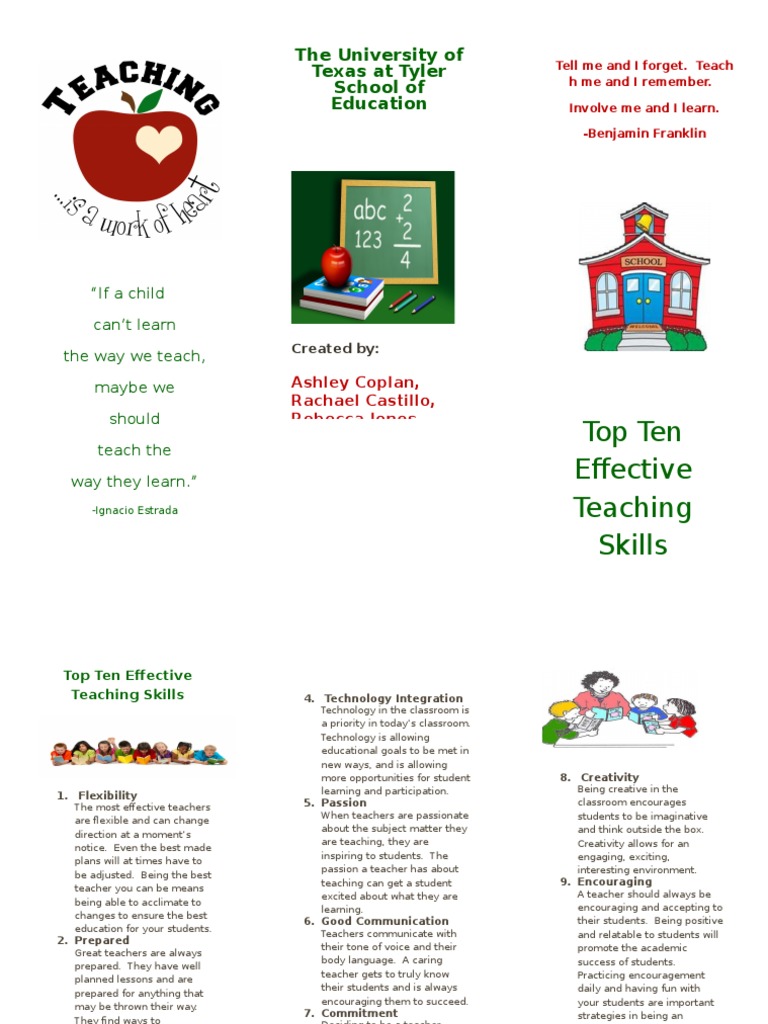 Brochure 1 | PDF | Teachers | Sharing