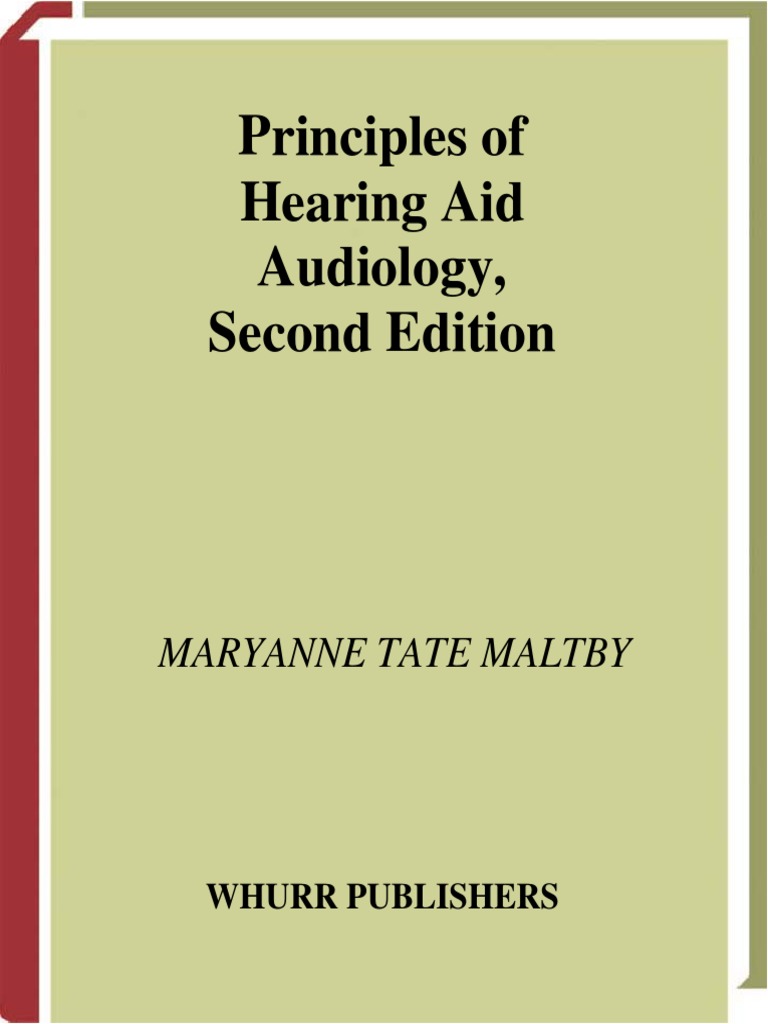 1 - Principles of Hearing Aid Audiology | PDF | Pitch (Music) | Sound