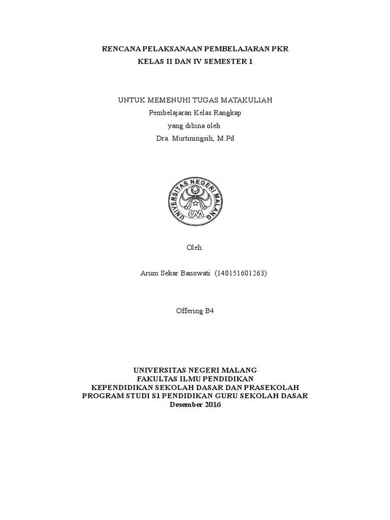 Arum Sekar Banowati.02.RPP PKR Model 222 | PDF