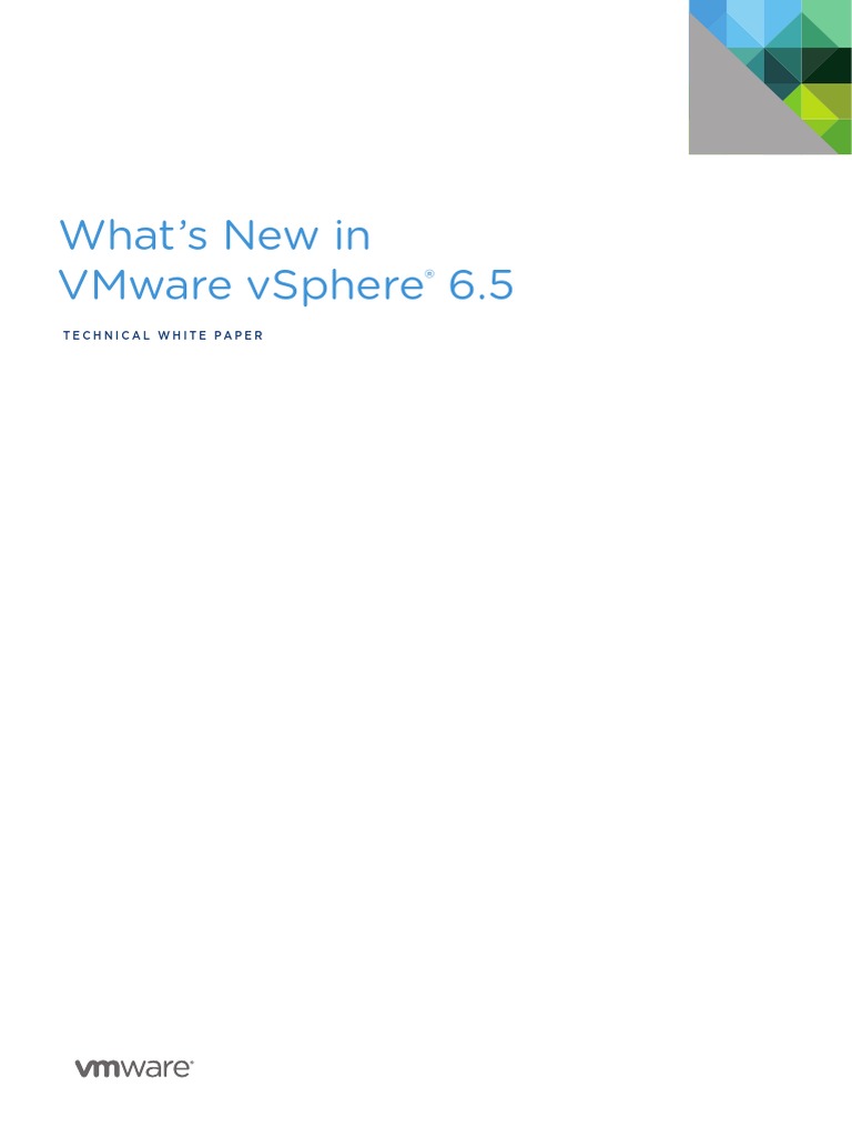 VMW White Paper VSPHR Whats New 6 5 | PDF