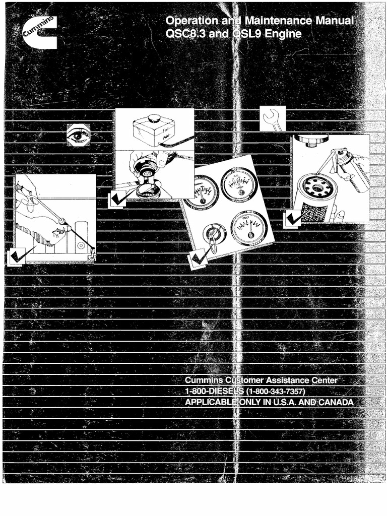 Cummins QSL-9 Operation and Maintenance Manual | PDF